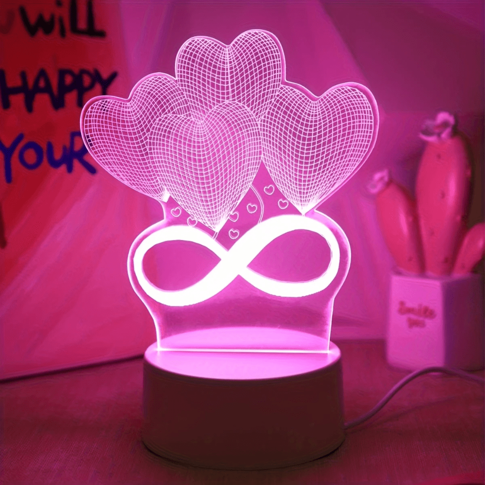 Creative infinity Heart-balloons Night Light– MakeMyGift